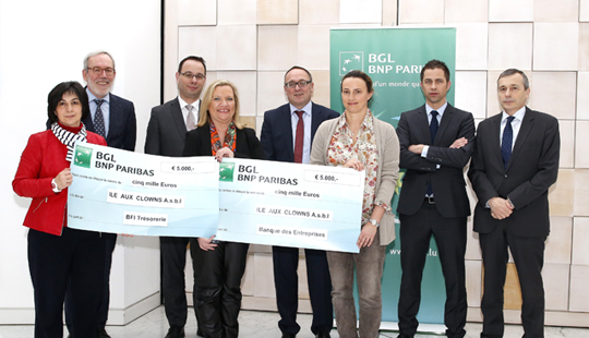 BGL BNP Paribas soutient l’association Ile aux clowns - Lëtzebuerger ...