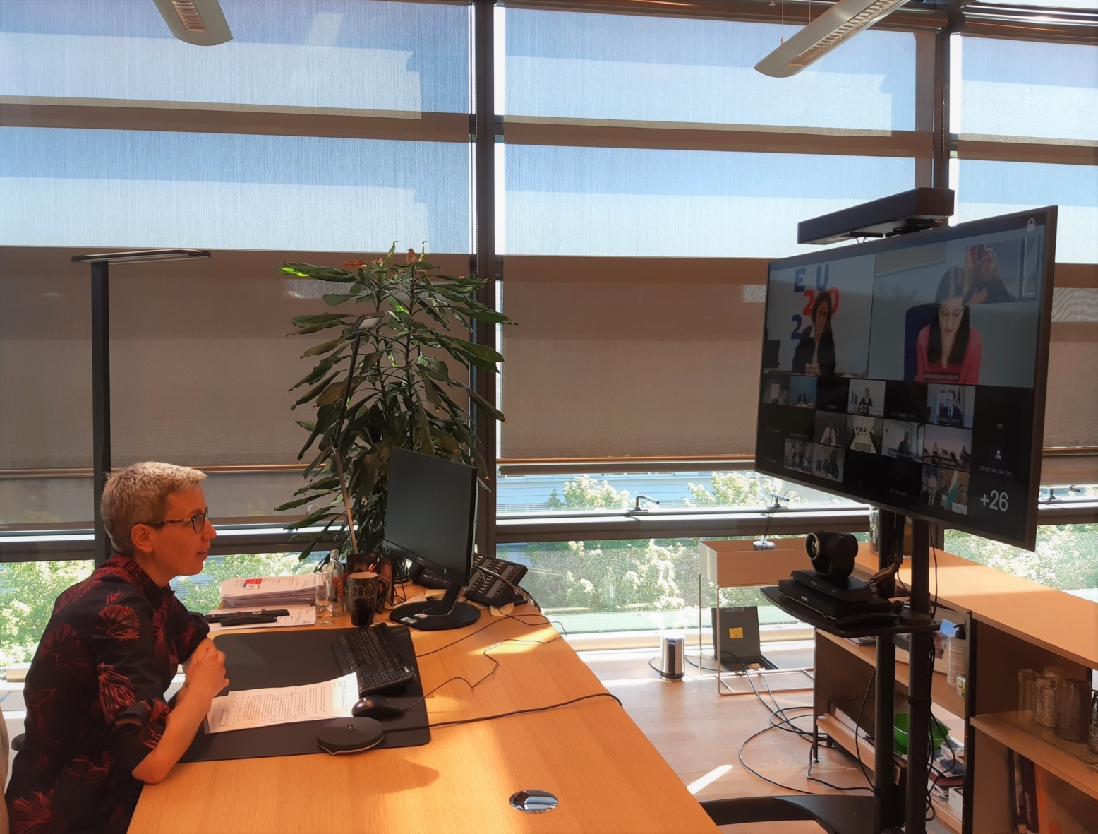 Sam Tanson a participé à la visioconférence informelle des ministres de ...